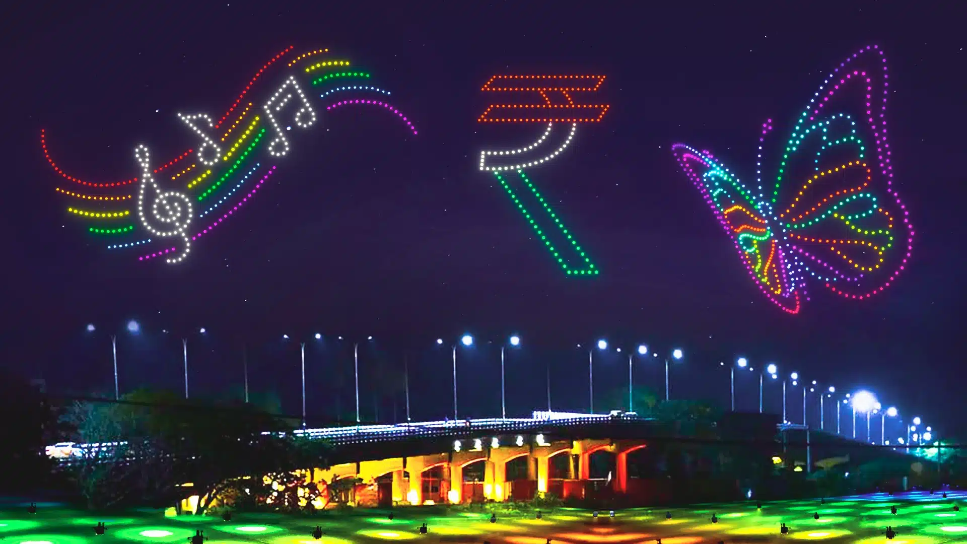 Drone Light Shows in India - AIRBOTIX